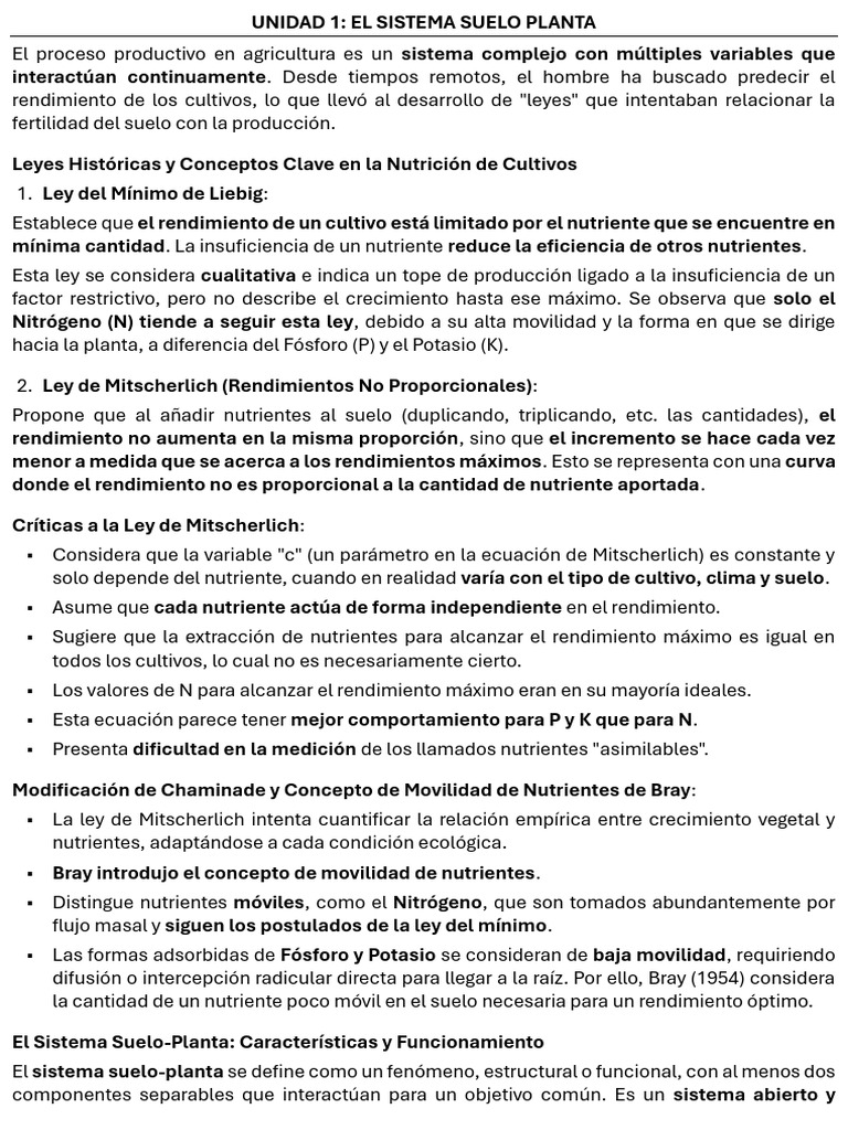 SSP NBLM | PDF | Suelo | Raíz