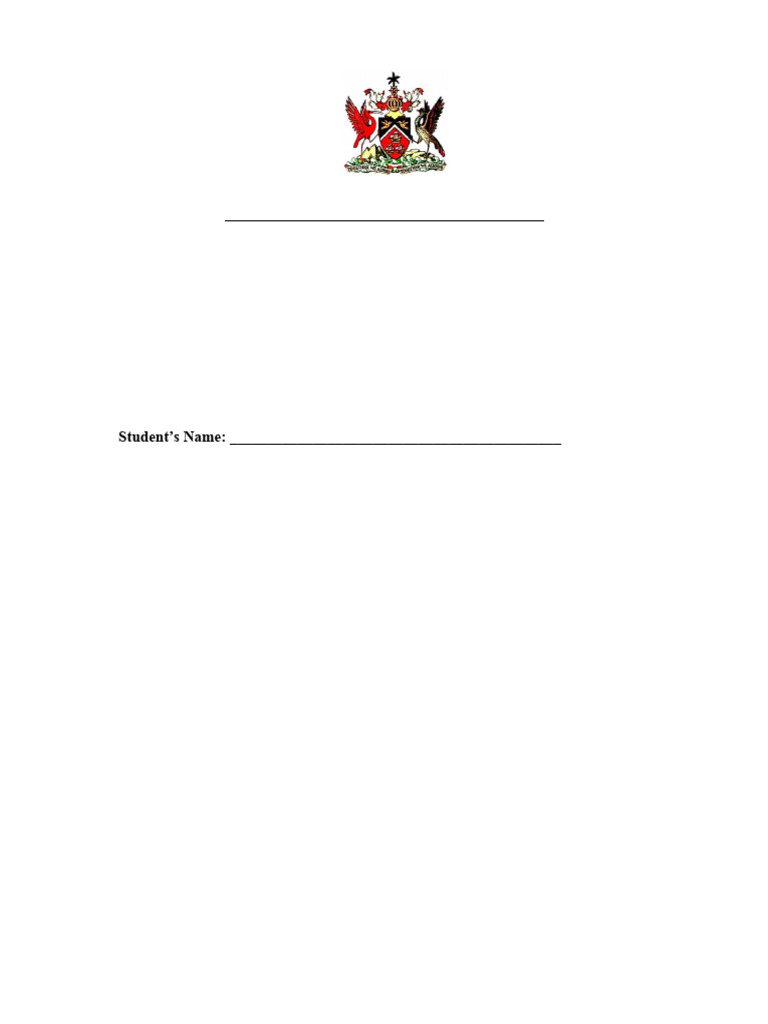 Standard Two Math Diagnostic Test | PDF
