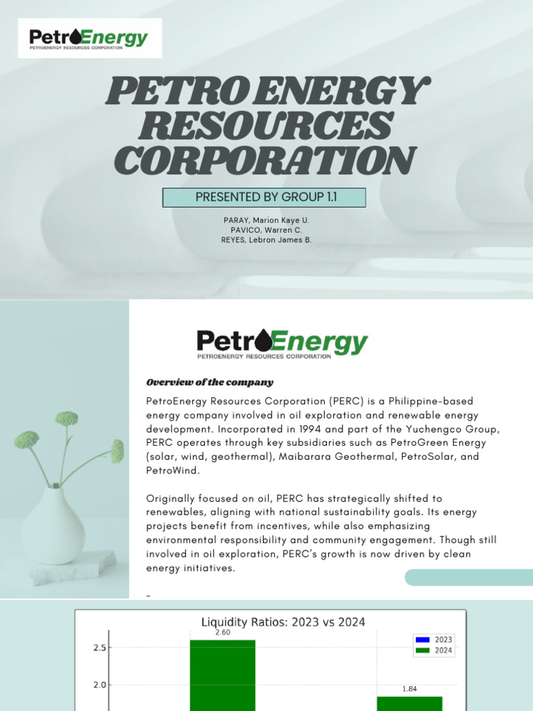 PetroEnergy Corporation: Growth in Renewables | PDF | Renewable Energy ...