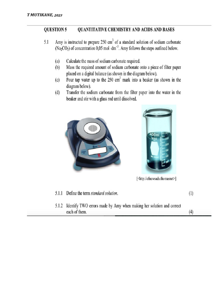 Acids and Bases Worksheet | PDF