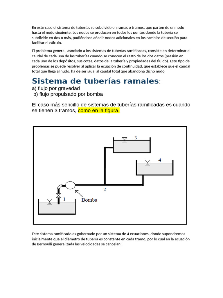 Caudal en Tuberías Ramificadas | PDF