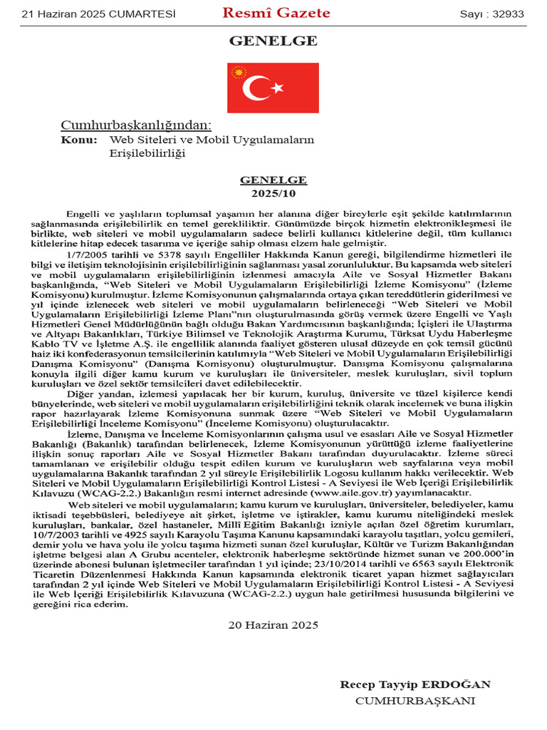 Genelge: Resmî Gazete | PDF