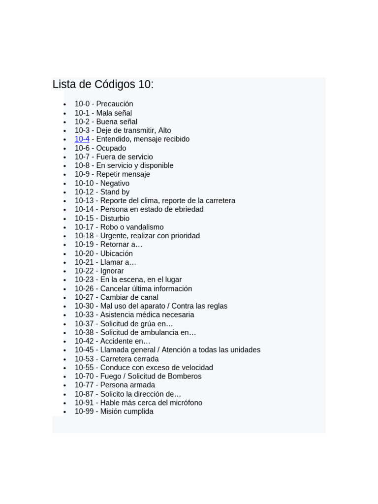 Lista de Códigos de Seguridad | PDF