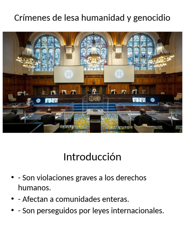 Crimenes Lesa Humanidad Genocidio | PDF