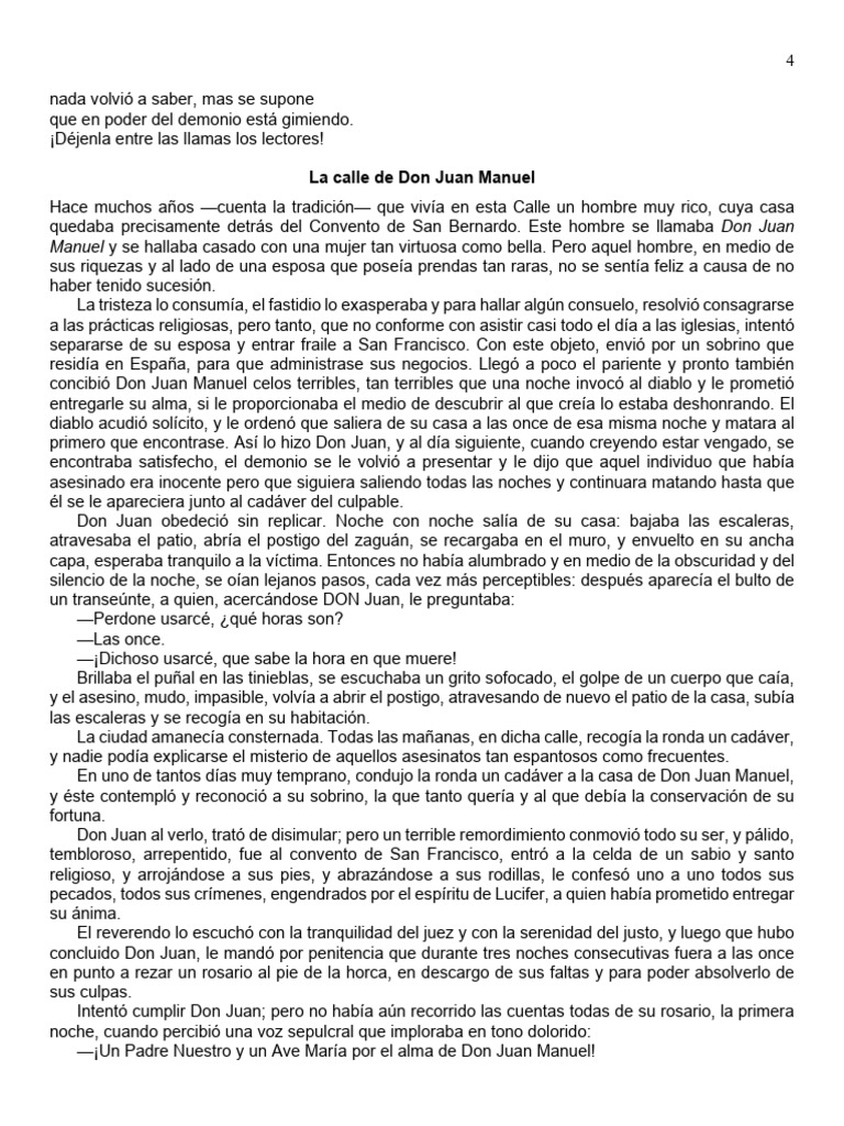 La Calle de Don Juan Manueel | PDF | Oración