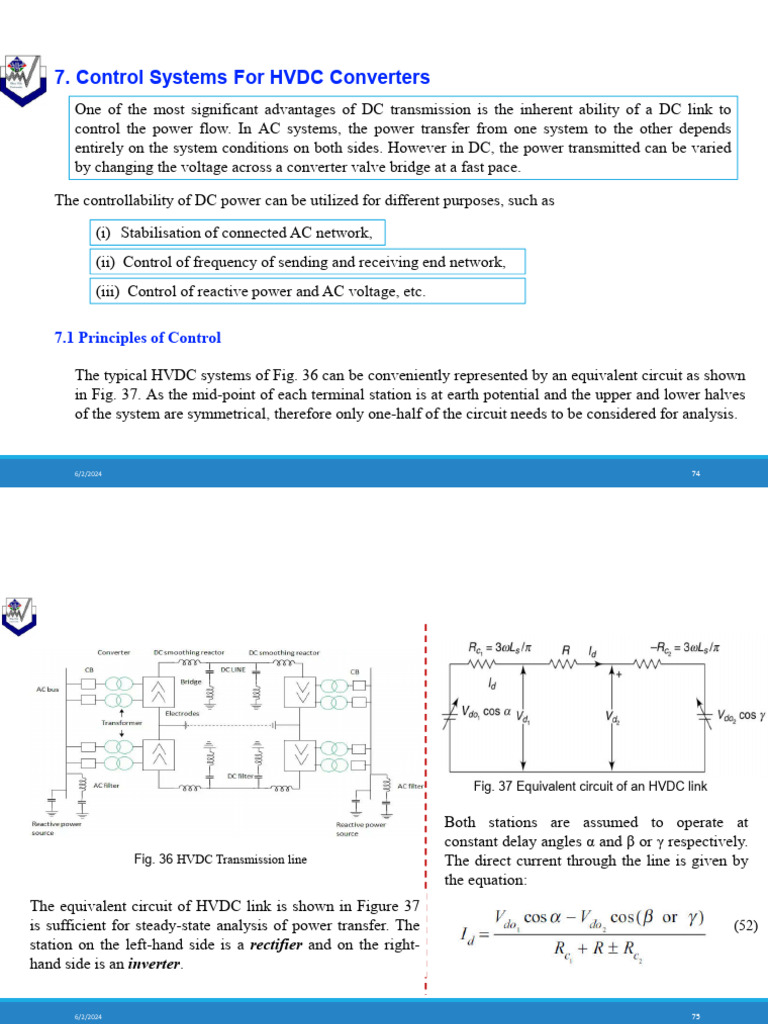 Control Systems For HVDC Converters | PDF | High Voltage Direct Current ...