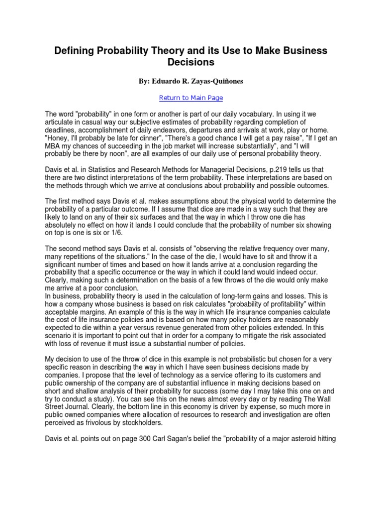 Prob Theory Definition | PDF | Probability | Insurance