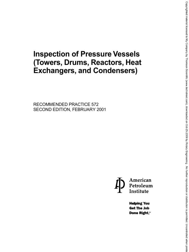 Api 572-2001 | PDF