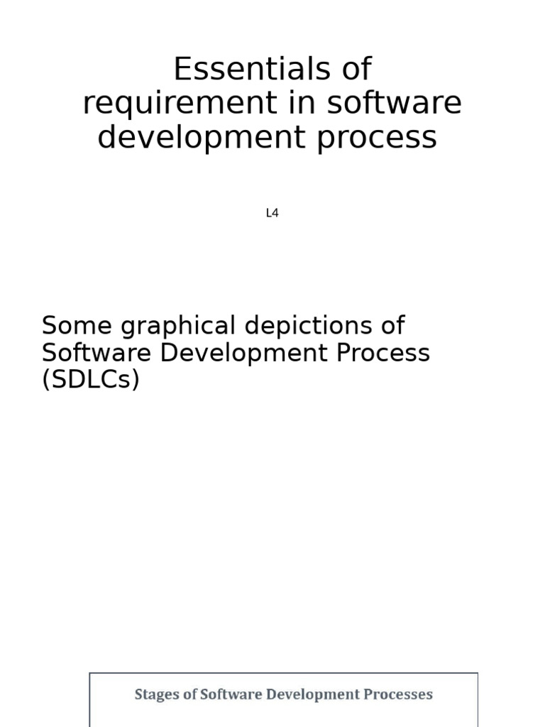 L4 Stage of Requirements Gathering in Software Development Process | PDF