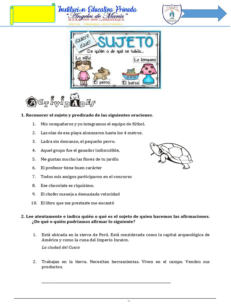 U9-S2-Ficha de Trabajo y Tarea Domiciliaria-Comunicación - El Sujeto Parte I | PDF
