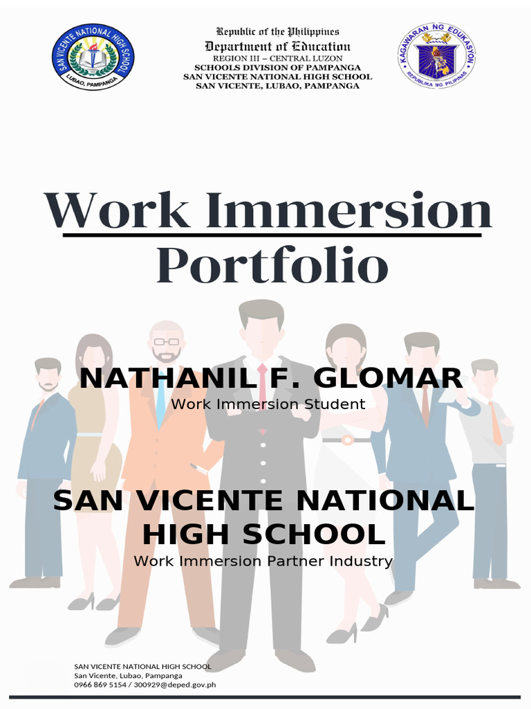Nathaniel Glomar Work - Immersion - Portfolio | PDF | Learning