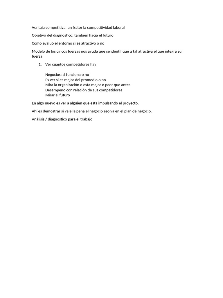 Ventaja Competitiva | PDF