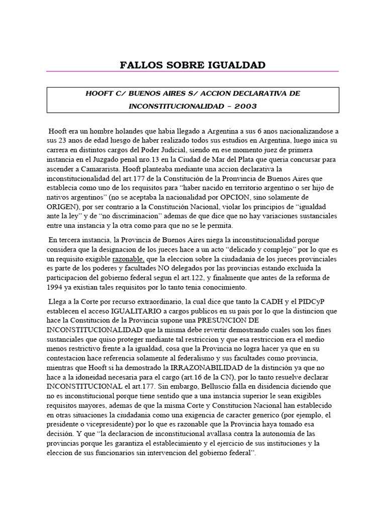 Fallos de Constitucional | PDF | Gobierno | Justicia
