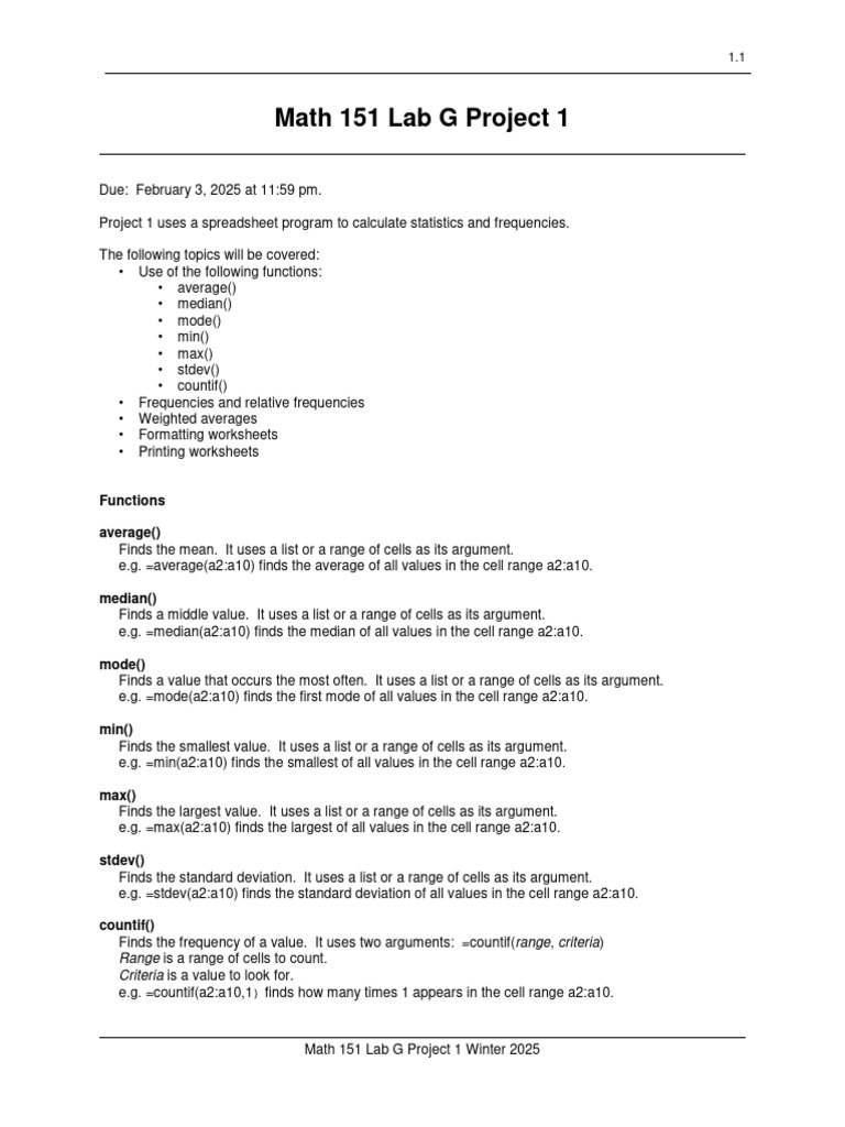 M151p1G 0125 | PDF | Mode (Statistics) | Average