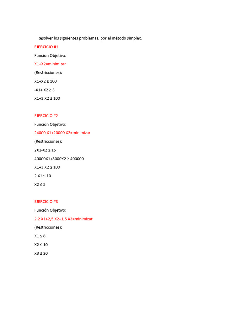 Deber Tabla Simplex | PDF