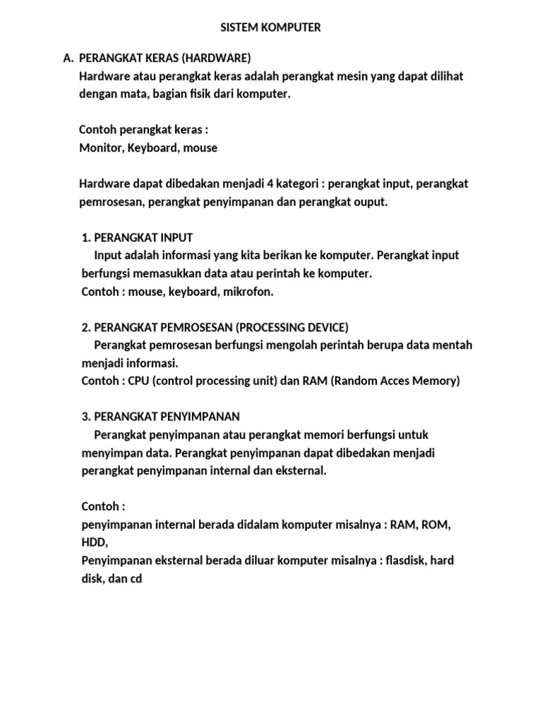 Sistem Komputer Pdf