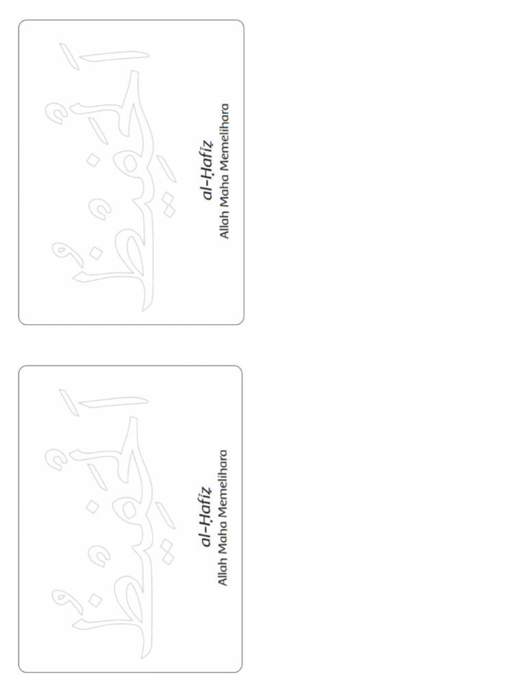 Kaligrafi Al Hafiz | PDF