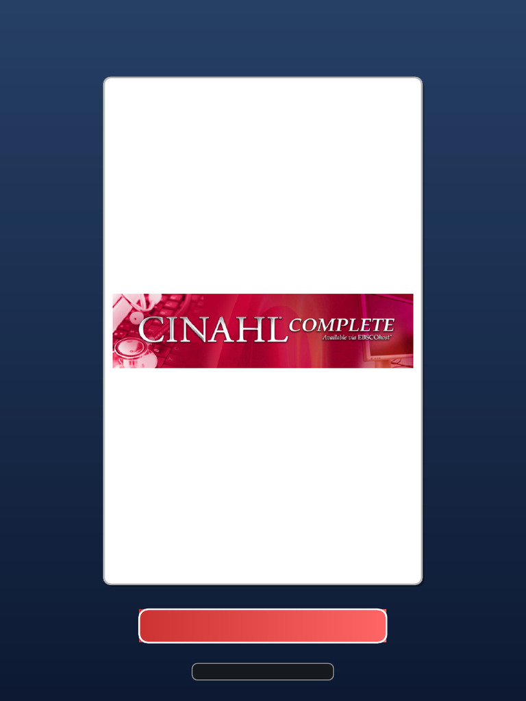 CINAHL Complete 1year Subscription Official Test Bank | PDF | Science ...