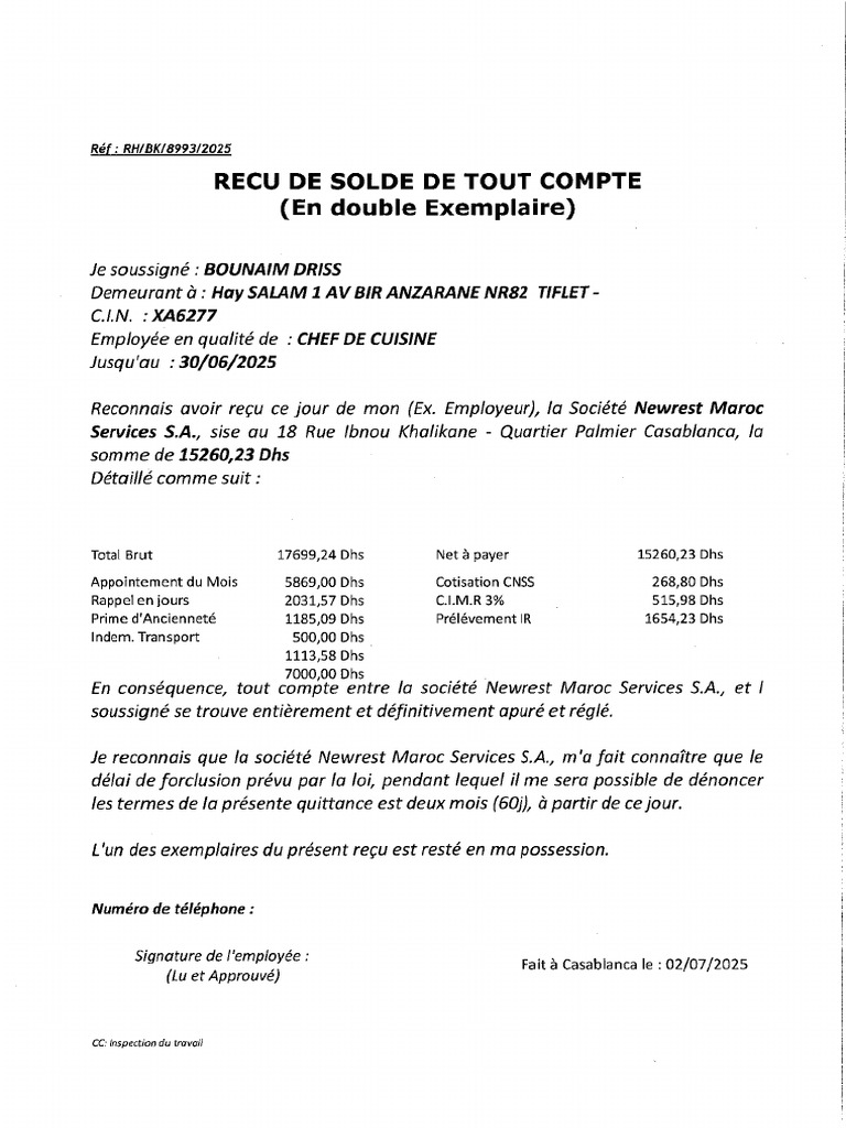 Bounaim Driss - STC | PDF