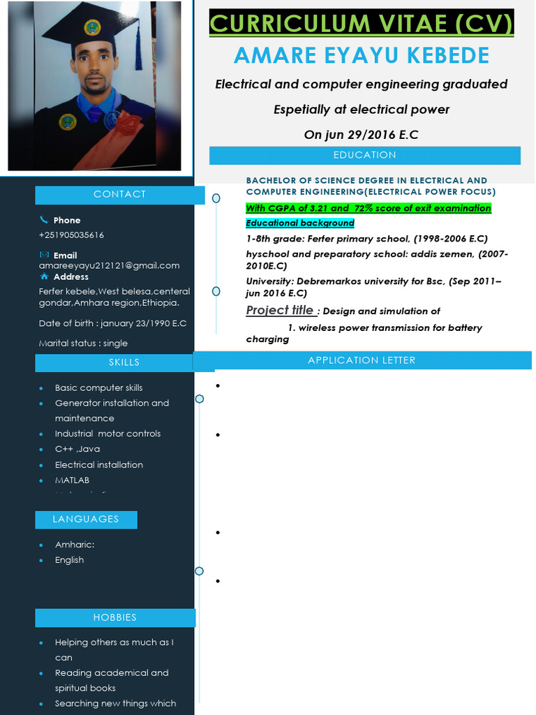 AaaAmare Modern Resume Cv21 | PDF