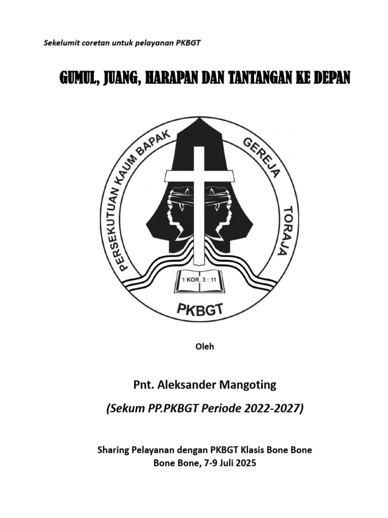 Logo dan Program PKBGT 2025 | PDF