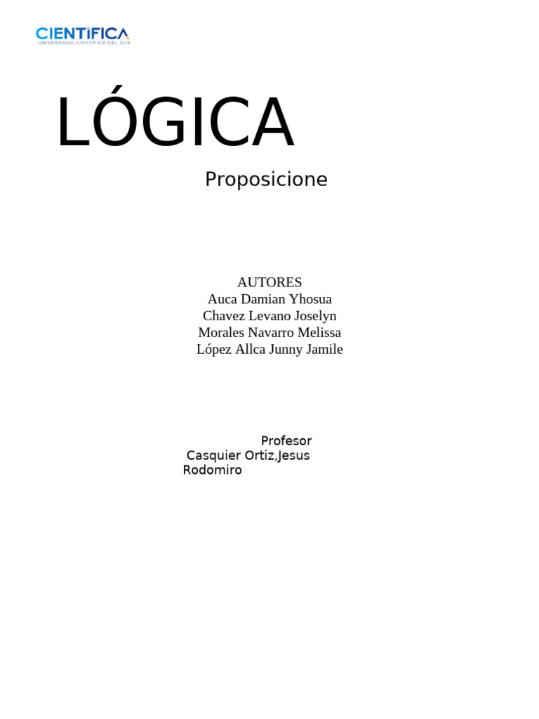 Cuadernillo #05 - Proposiciones-1 | PDF | Proposición
