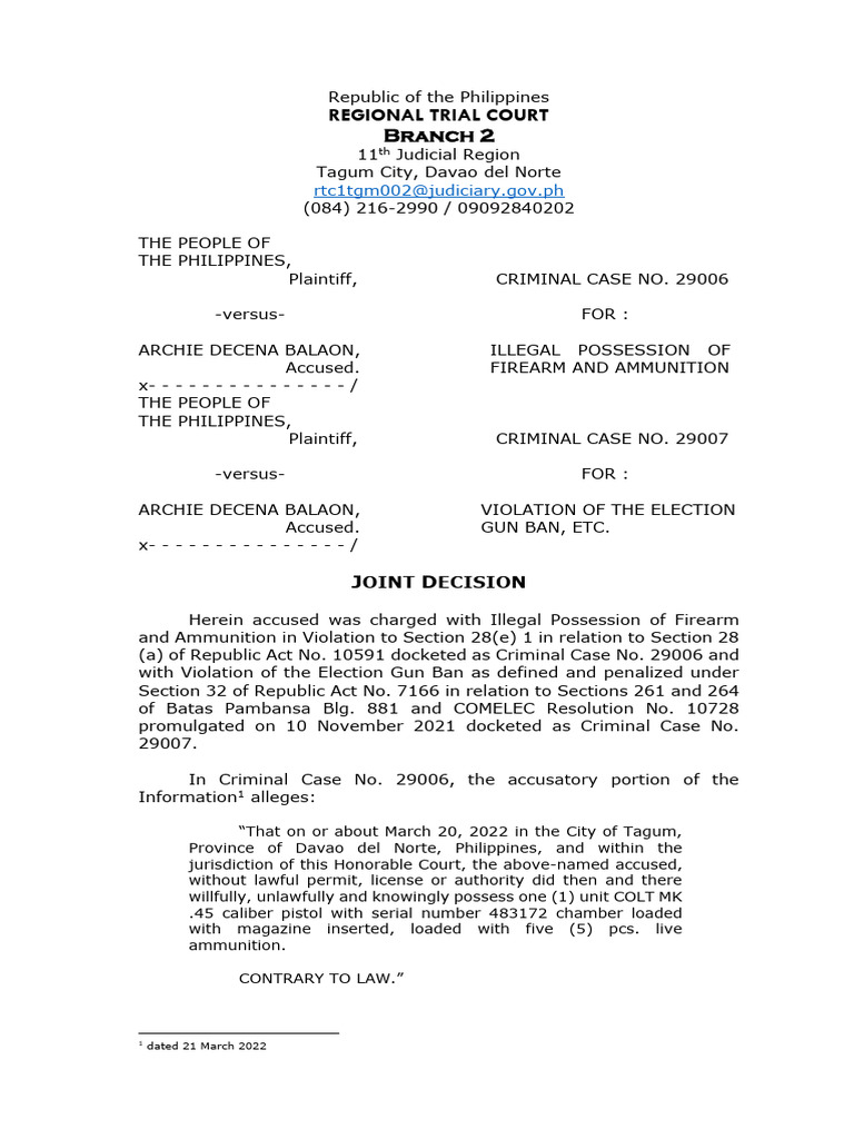 Sample Criminal Case (Draft) | PDF | Criminal Procedure | Trials