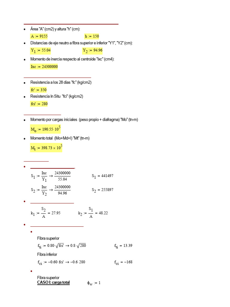 Mathcad - Ec Magnel | PDF
