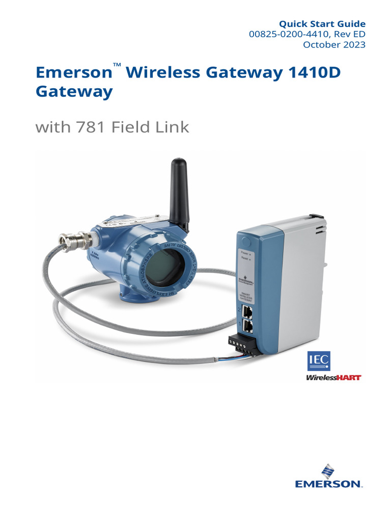 Quick+Start+Guide +Emerson+Smart+Wireless+Gateway+1410 | PDF | Computer ...