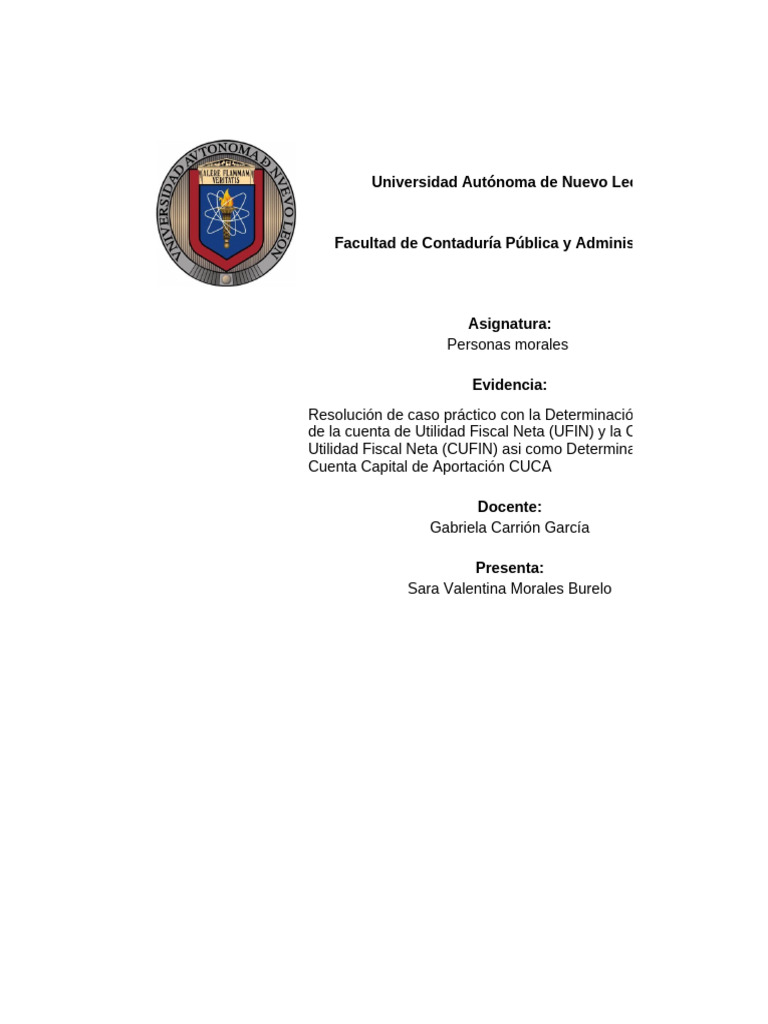 CUFIN y CUCA: Cálculo Fiscal Esencial | PDF | Impuesto sobre la renta ...