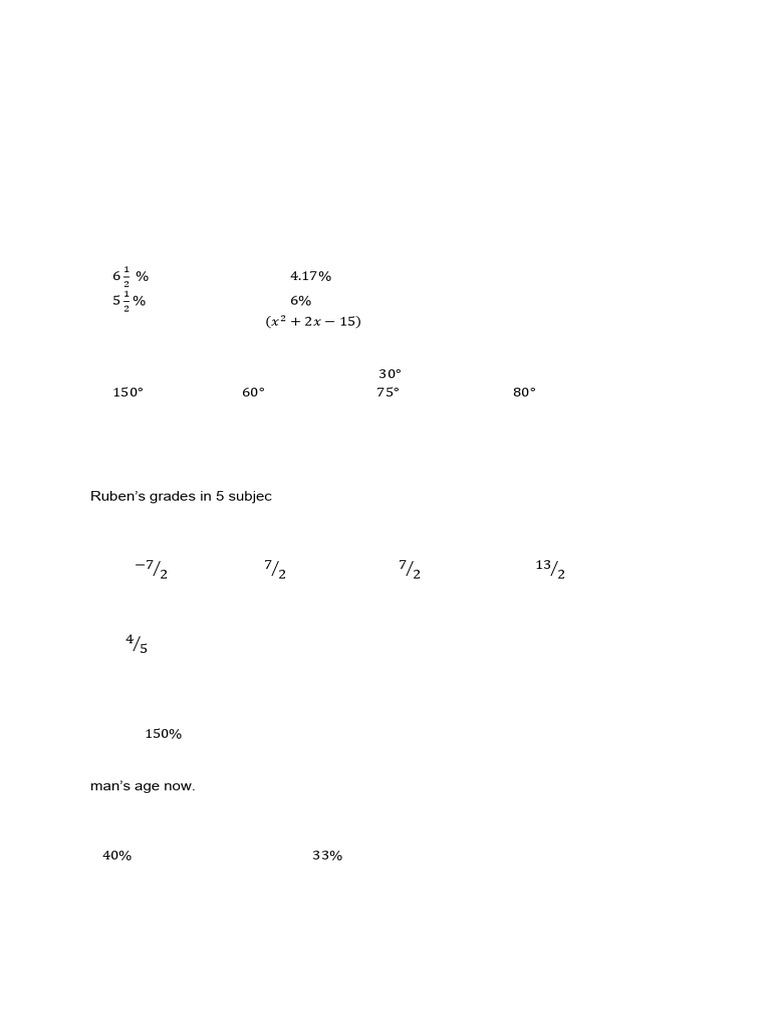 LET Reviewer Gen Ed Mathematics General Education 02 | PDF | Ratio | Mathematics