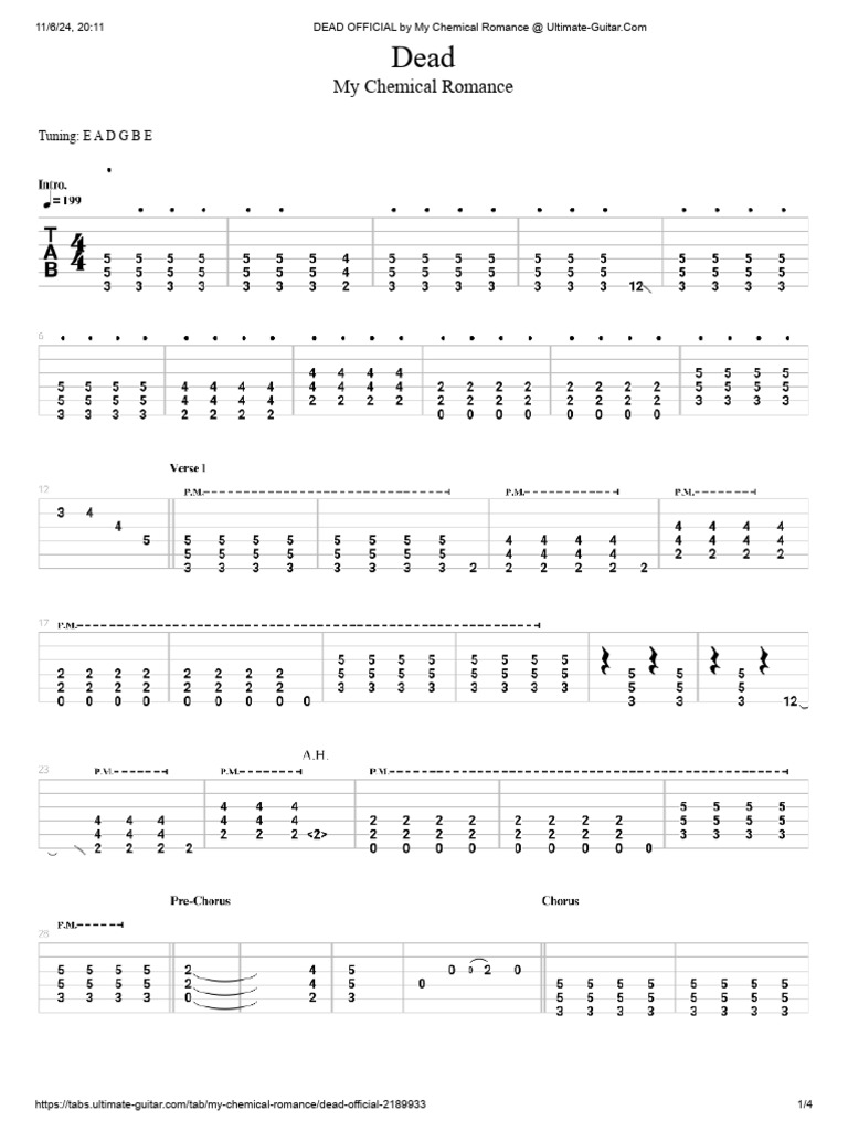 DEAD OFFICIAL by My Chemical Romance @ | PDF