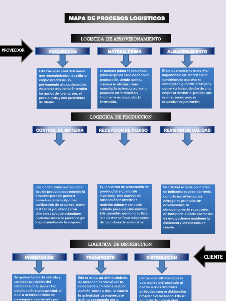 Mapa de Procesos Logisticos | PDF | Logística | Business