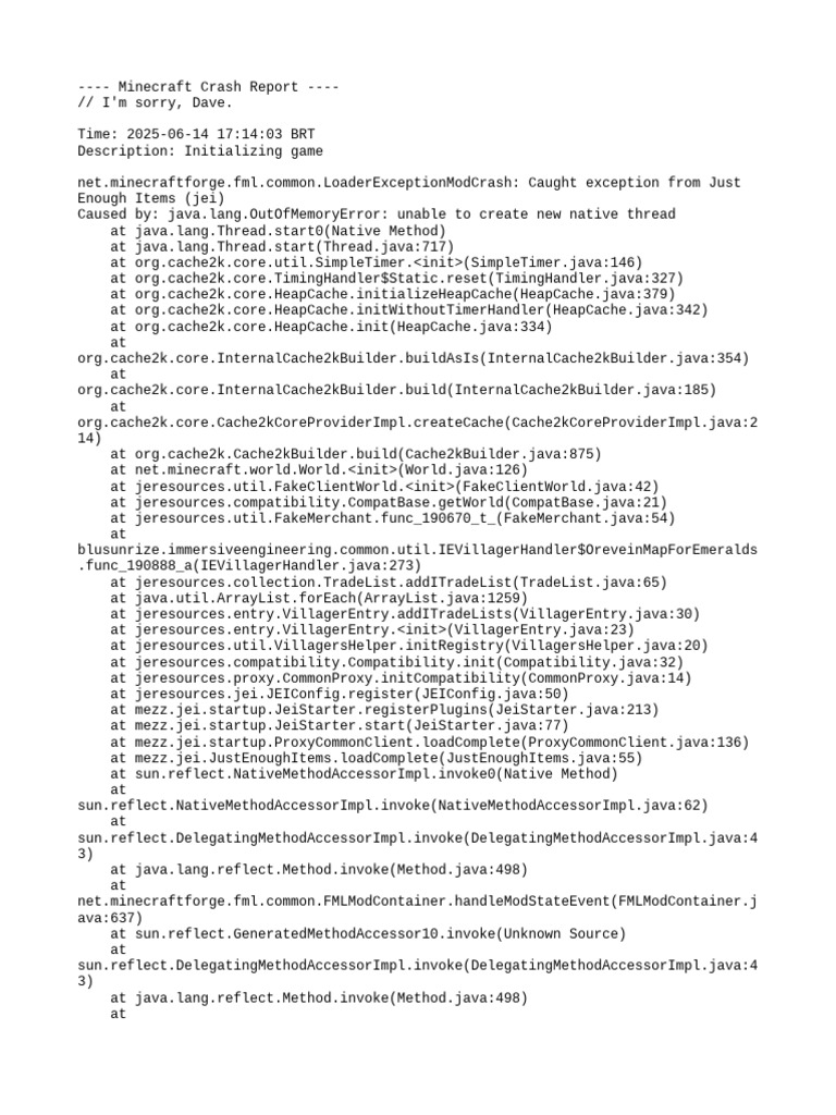 Crash 2025 06 14 - 17.14.03 Client | PDF | Java Virtual Machine | Computing