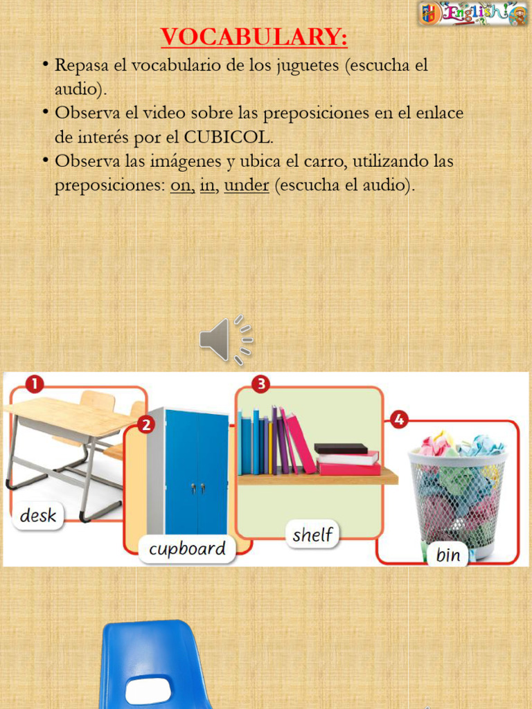 Preposiciones de Lugar en Vocabulario | PDF