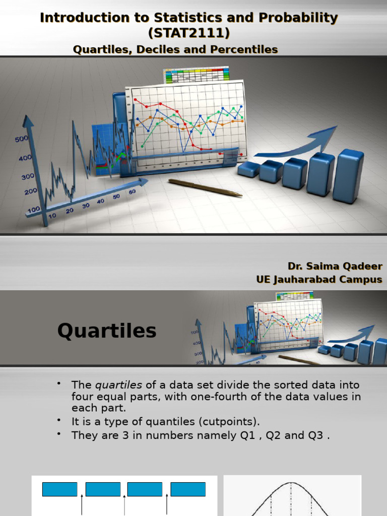 Lec-05-Quartile, Deciles and Percentiles | PDF | Quartile | Percentile