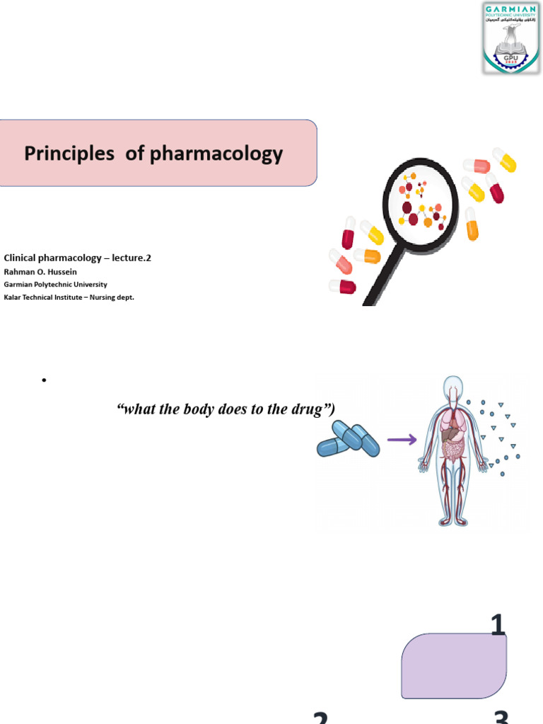 Lect.2 - Principles of Pharmacology | PDF | Aspirin | Receptor Antagonist