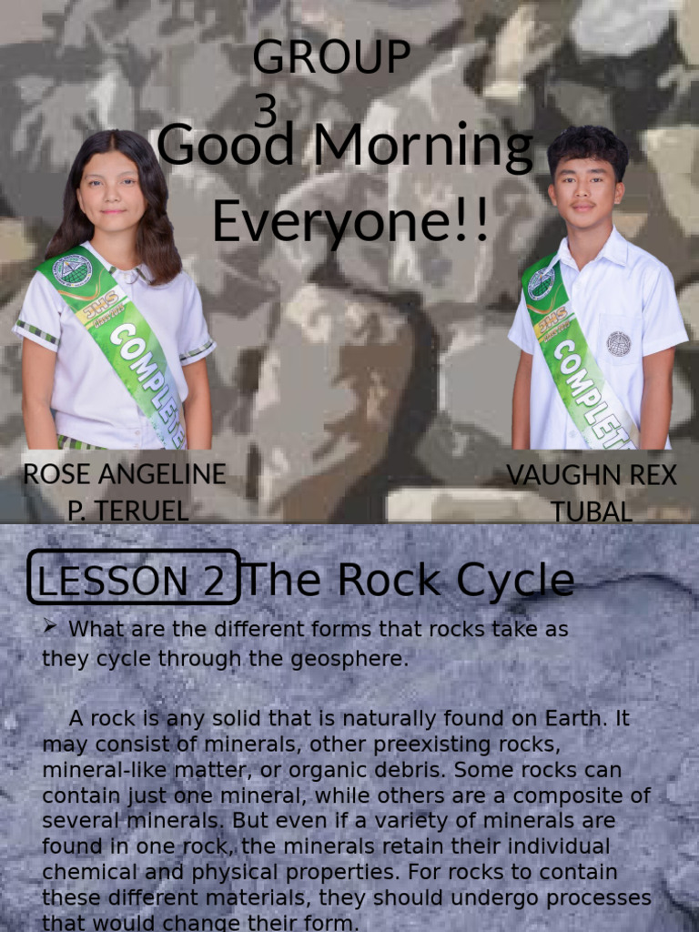 LESSON 2 The Rock Cycle | PDF
