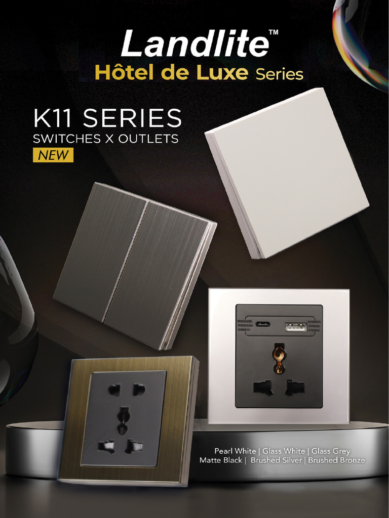 Landlite Switches and Outlets Catalog | PDF