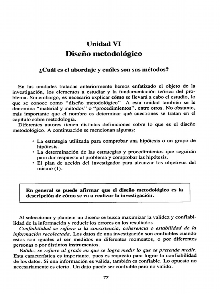 Diseño Metodológico - Pinera, Et Al. (1994) | PDF | Etnografía | Observación