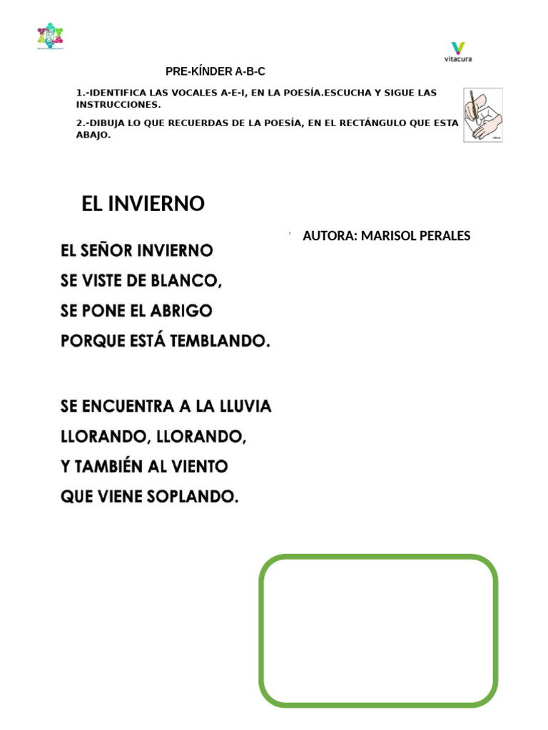 Poema Infantil: El Invierno de Marisol | PDF