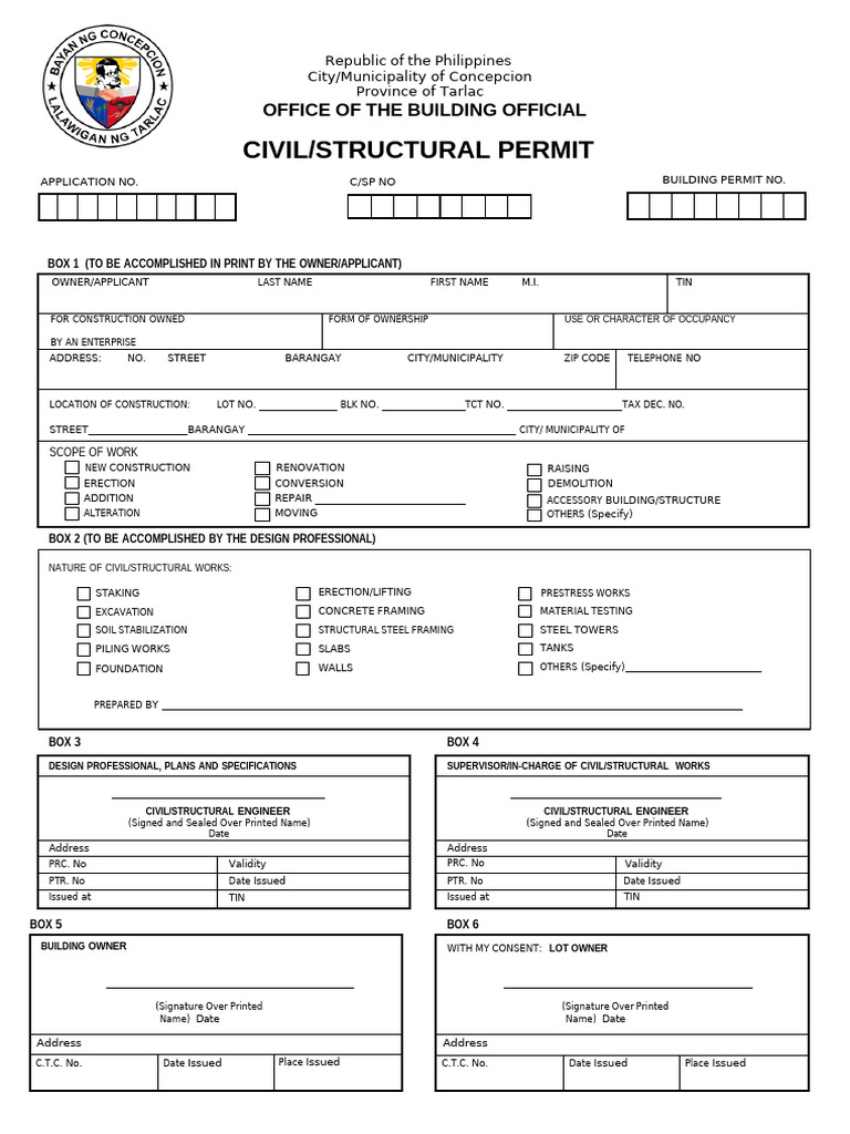 Civil Structural Permit | PDF | Specification (Technical Standard)