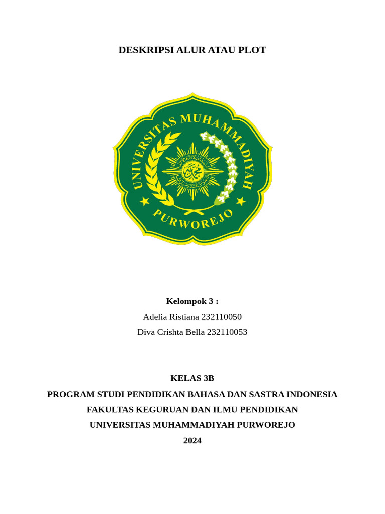 DESKRIPSI ALUR ATAU PLOT KELOMPOK 3 | PDF