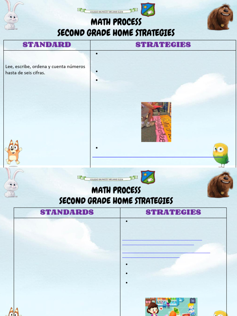 Home Strategies Math Class Second Grade | PDF | Geometría