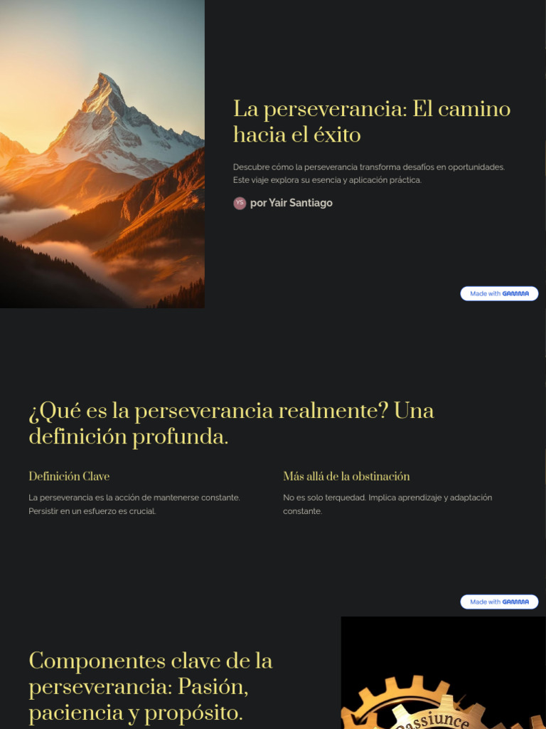 La Perseverancia El Camino Hacia El Exito | PDF | Modificación de comportamiento