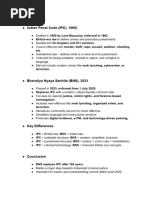 IPC Vs BNS Chronological Comparison | PDF