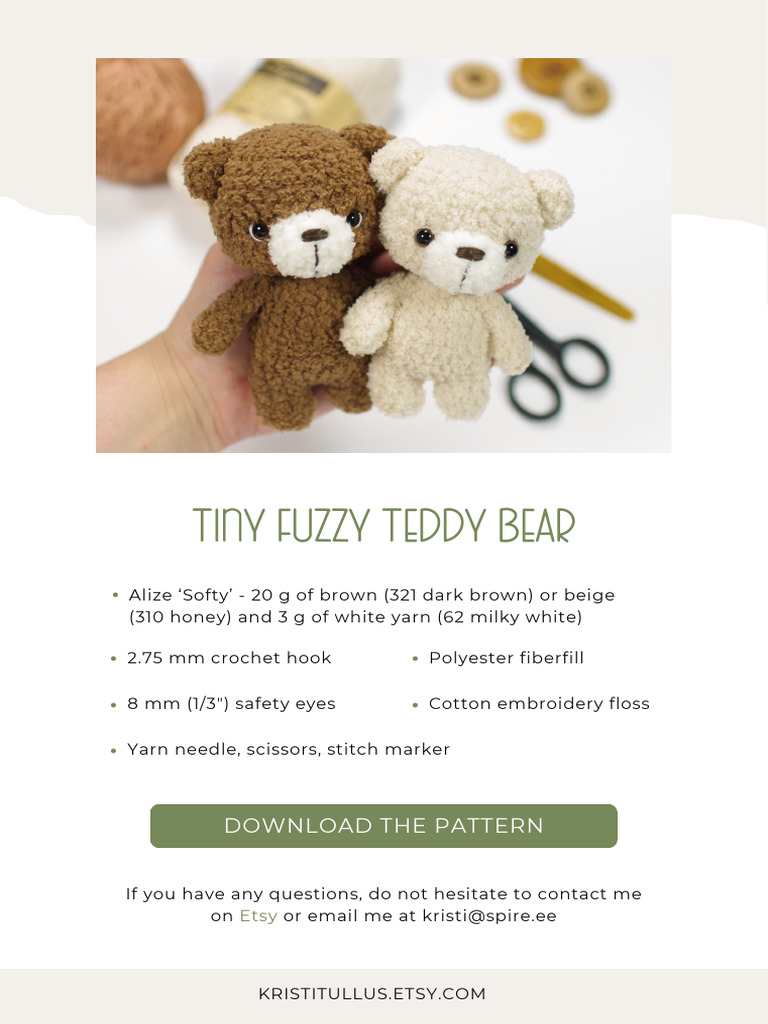 Tiny Fuzzy Bear | PDF