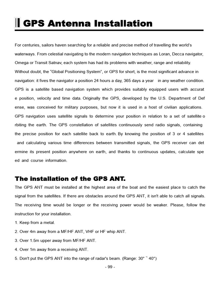 Lắp Anten Gps | PDF