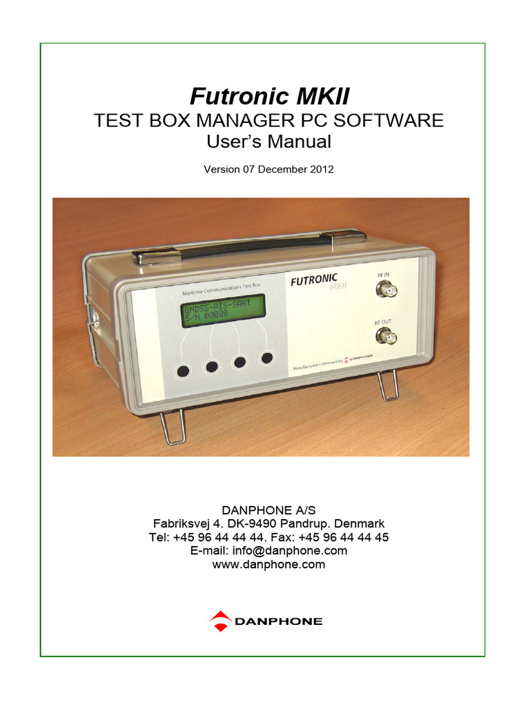 Futronic MKII Test Box Manager Manual | PDF | Personal Computers ...