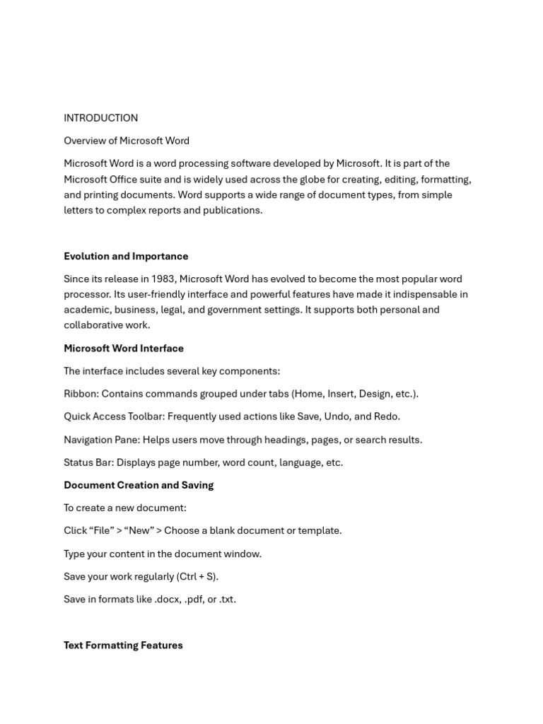 Microsoft Word Assignments | PDF | Microsoft Word | Text